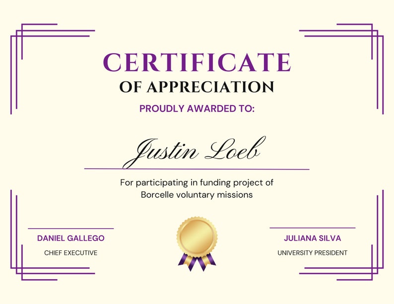 Personalized Modern Certificate, Customizable Achievement Award ...