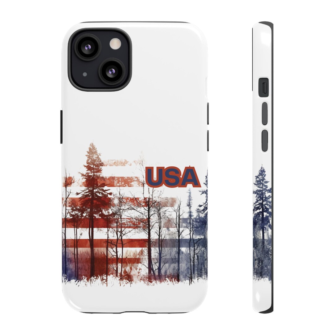 Patriotic USA Cell Phone Case Unique Stars & Stripes Red White Blue ...