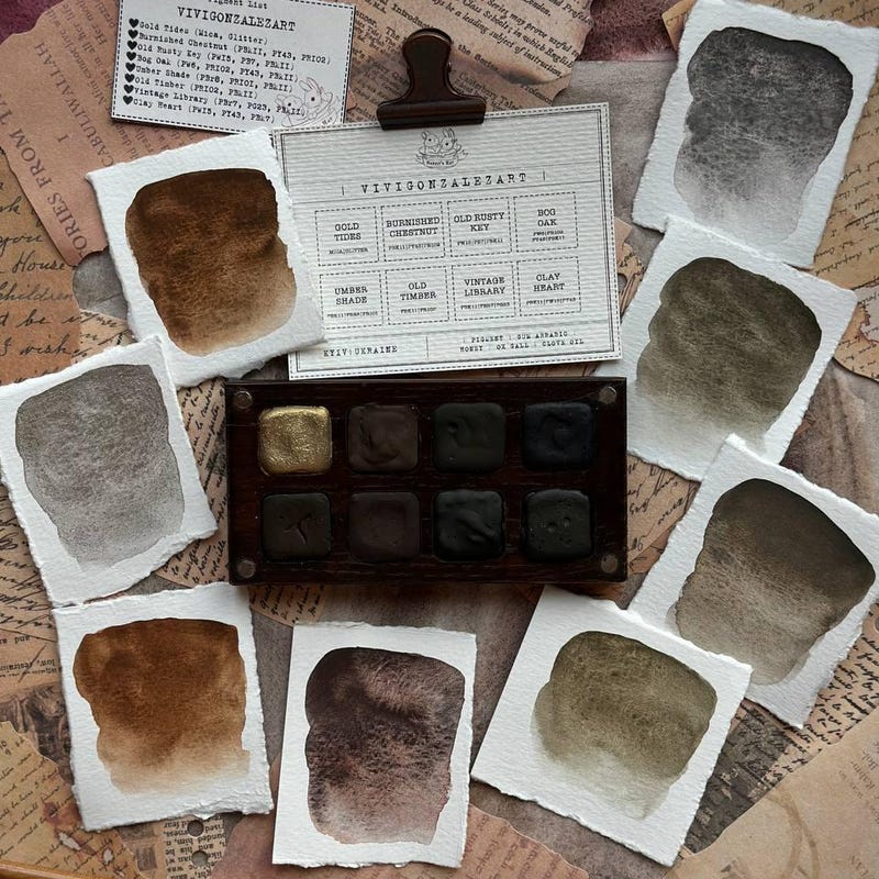 Handmade Earth Watercolour - Etsy UK