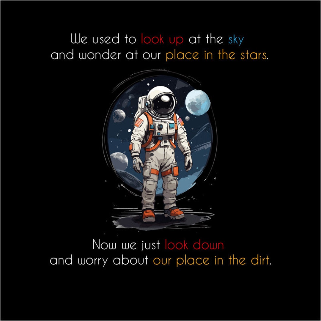 Astronaut Png Svg, Interstellar Quote Design, Space Png , Sublimation ...