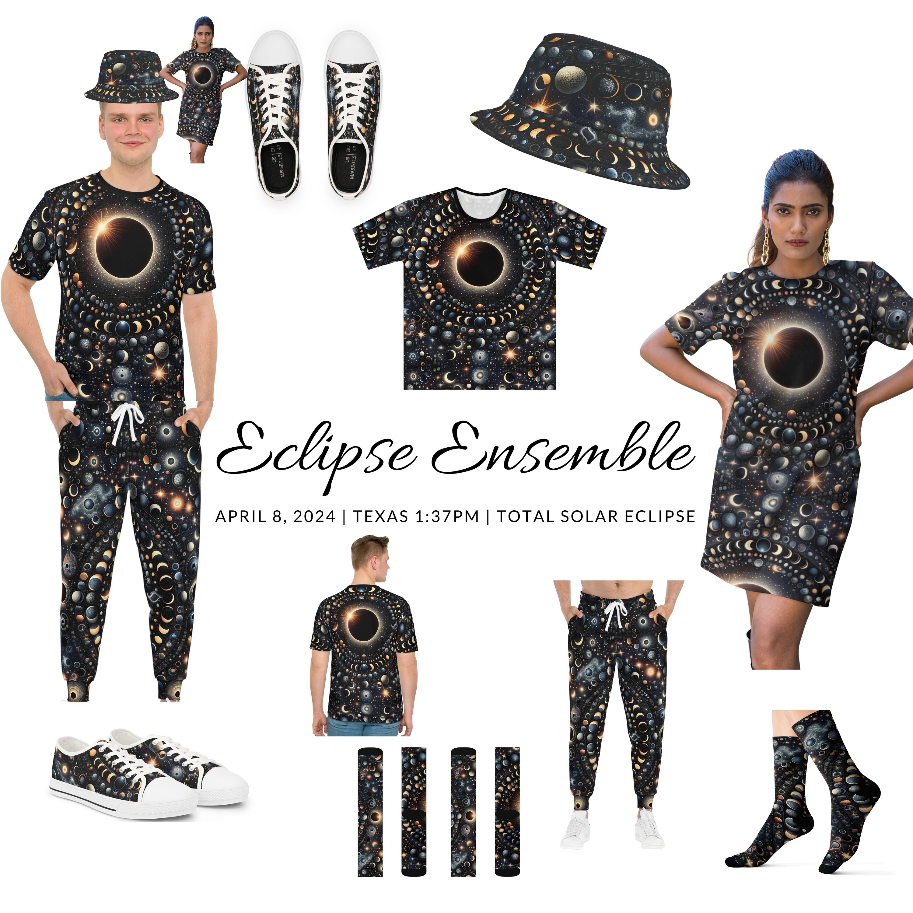 Total Solar Eclipse T Shirt Dress 2024: Celestial Wonder Graphic Tee Dress Design Vintage ...