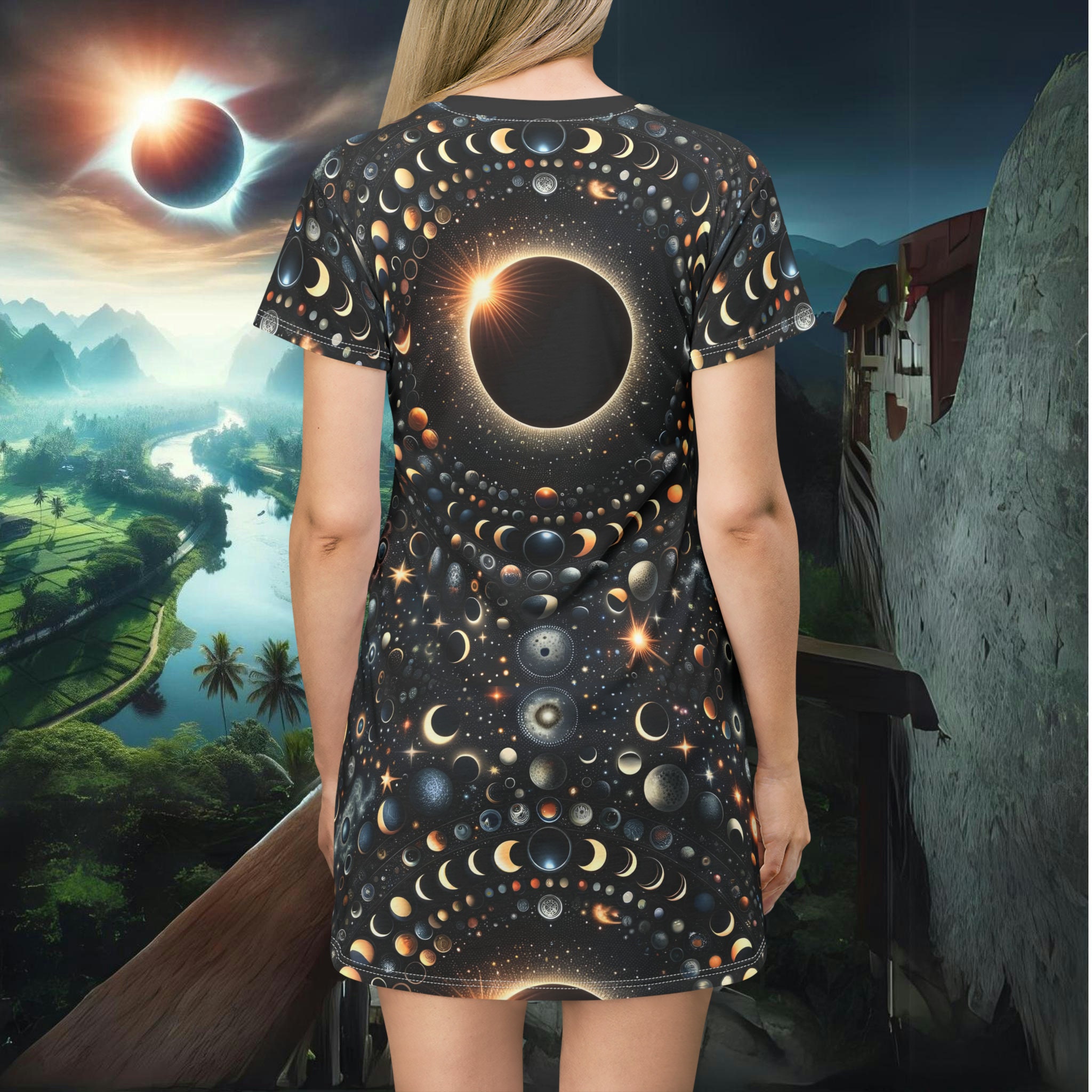 Total Solar Eclipse T Shirt Dress 2024: Celestial Wonder Graphic Tee ...