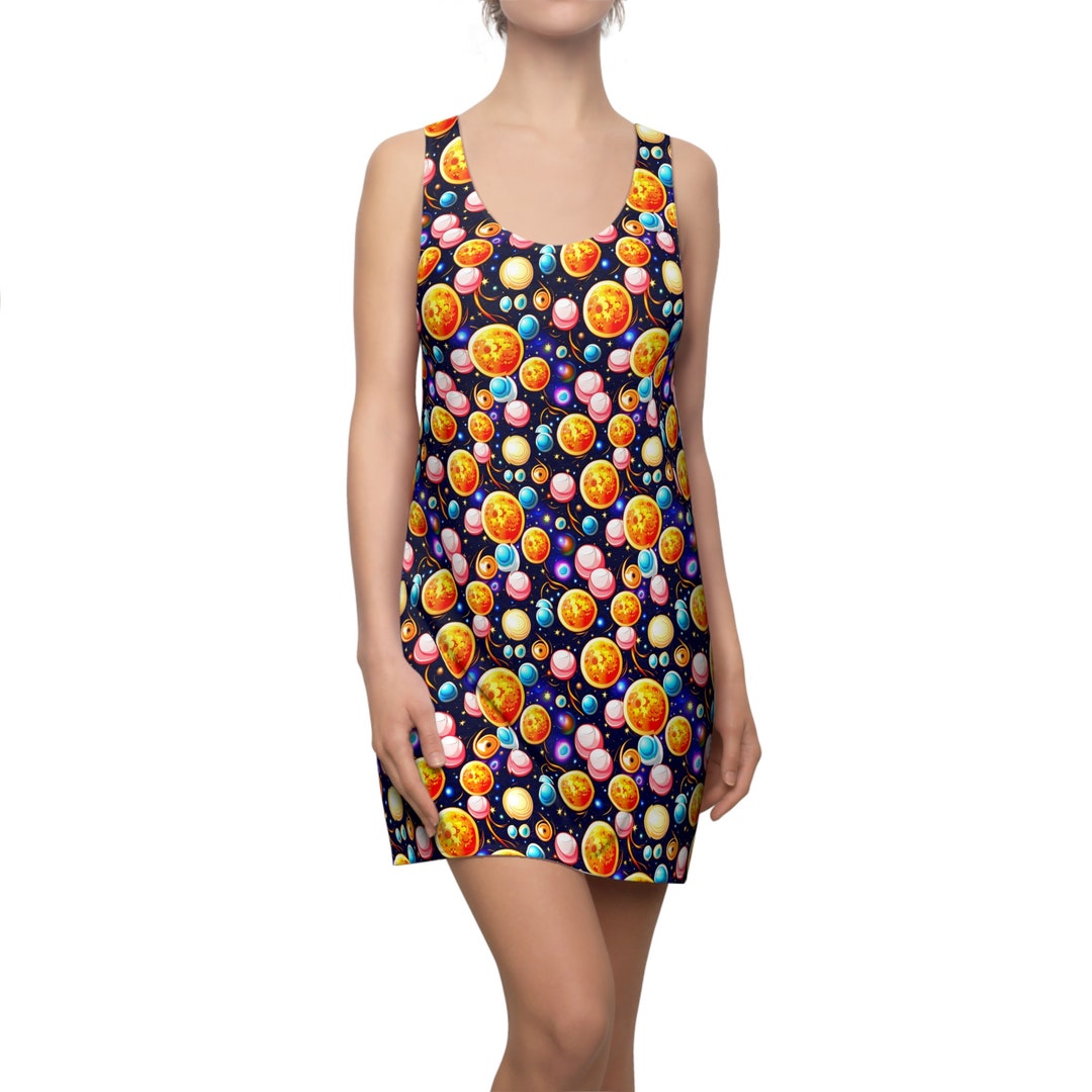 Total Solar Eclipse Racerback Dress 2024: Celestial Wonder Print ...