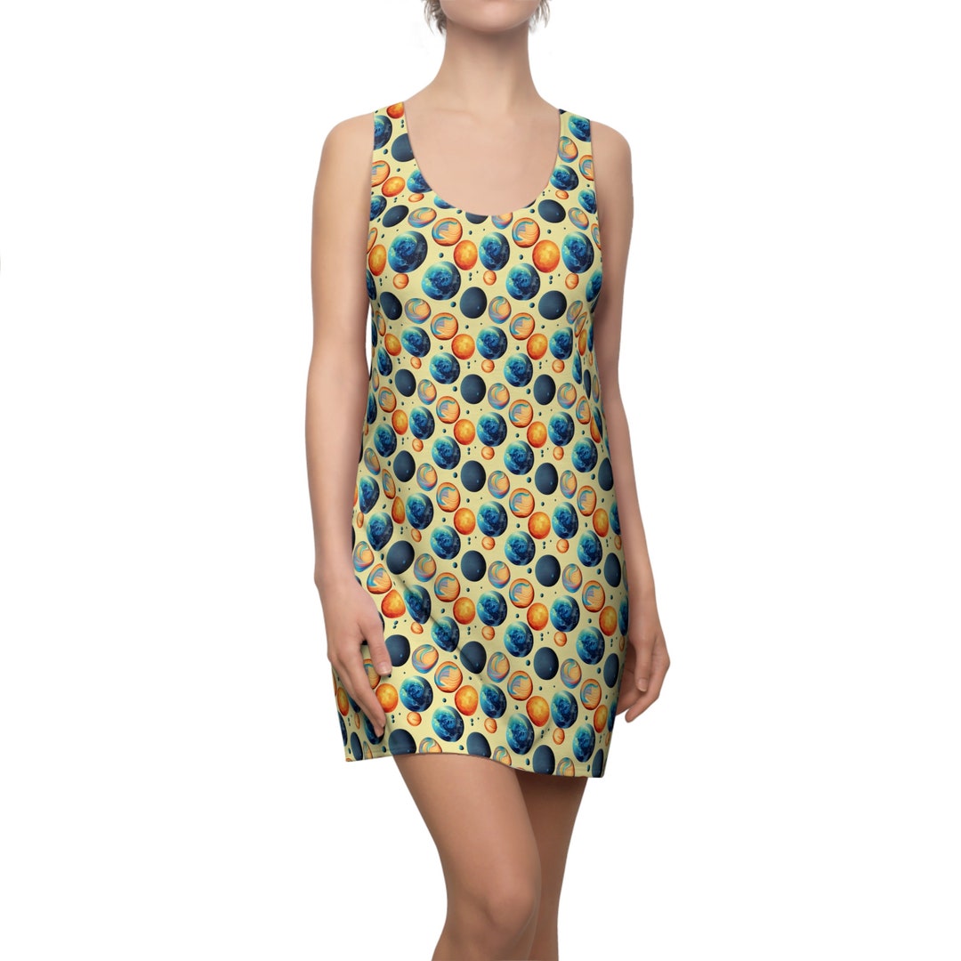 Total Solar Eclipse Racerback Dress 2024: Celestial Wonder Planet ...