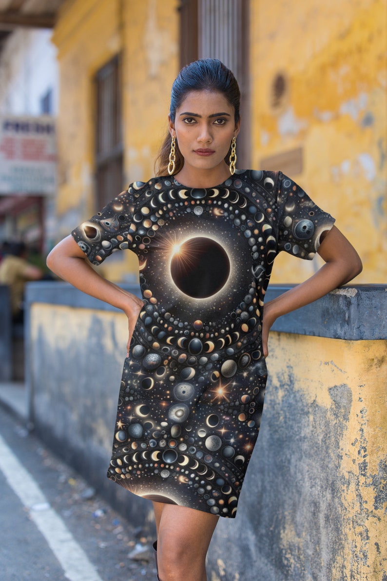 Total Solar Eclipse T Shirt Dress 2024: Celestial Wonder Graphic Tee ...