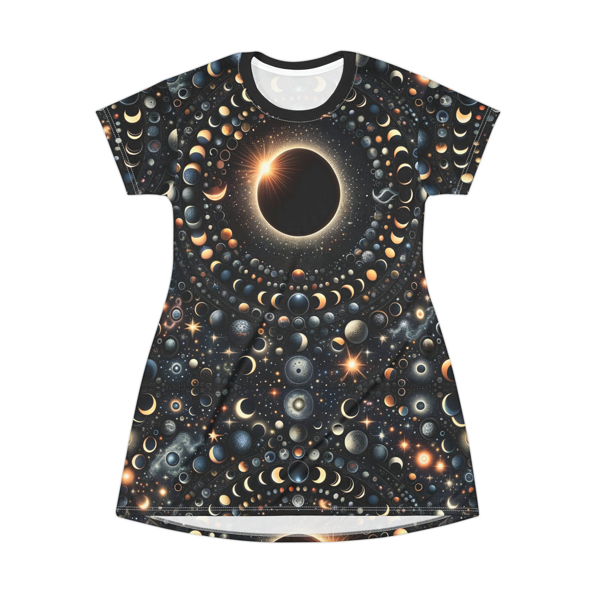 Total Solar Eclipse T Shirt Dress 2024: Celestial Wonder Graphic Tee ...