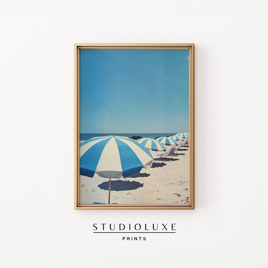 Vintage Beach Poster | Beachy Wall Art | Coastal Granddaughter Decor ...