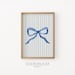 Coquette Room Decor, Blue Bow Printable Wall Art, Preppy Trendy ...