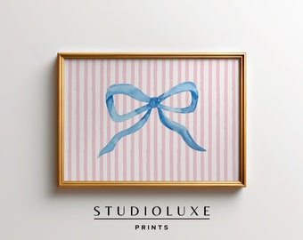 Preppy Coquette Room Decor Trendy Apartment Art Cute Nursery Wall Art ...