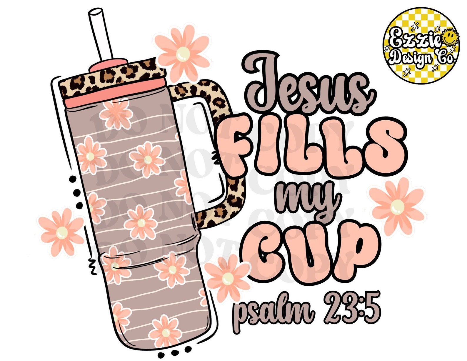 Jesus Fills My Cup Retro PNG, Psalm 23:5 Png, Bible Verse Shirt Design ...