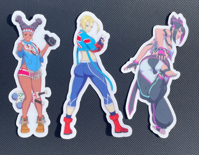 Fighting Girls Emotes | 4" Sticker - Etsy