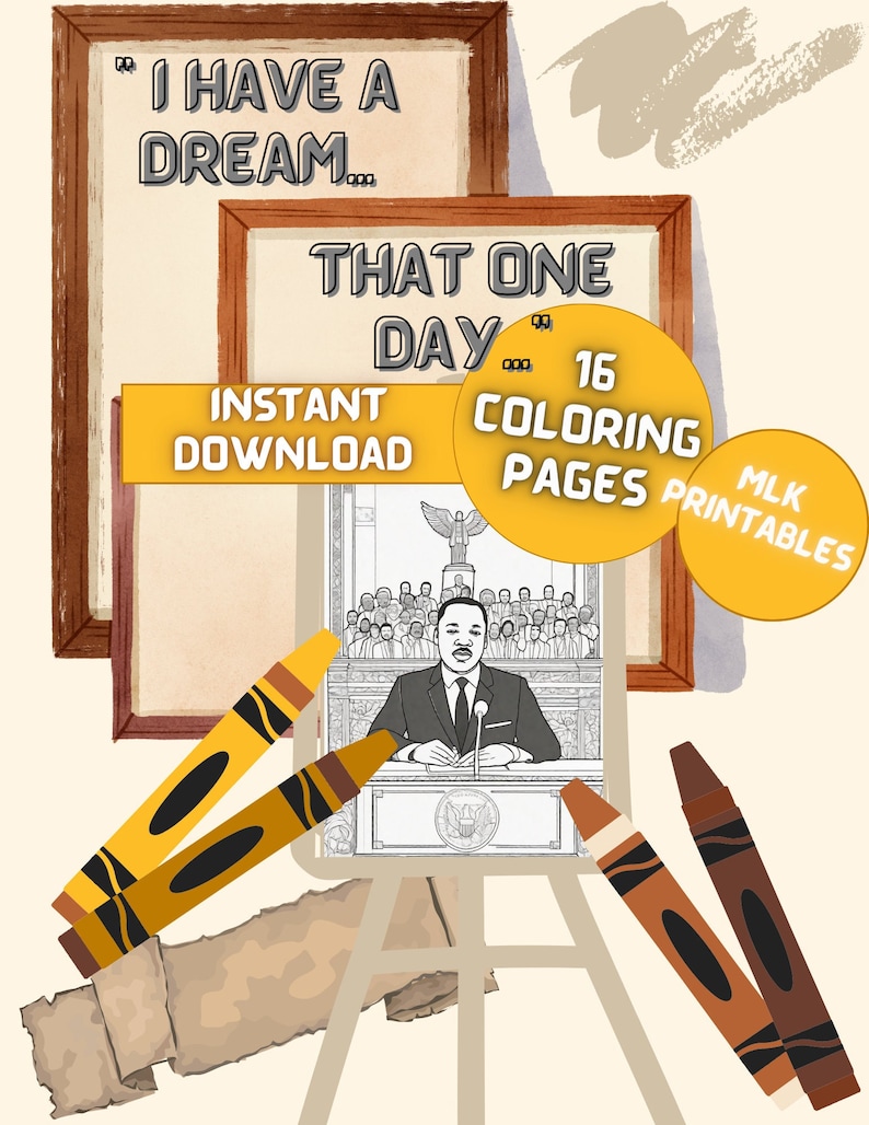 Detailed Martin Luther King Jr. Coloring Printables Worksheet for Kids ...