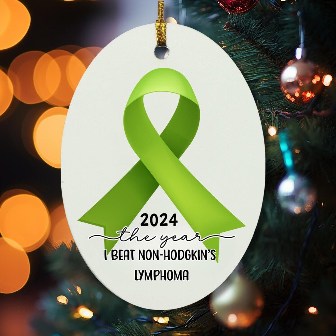 Custom Non-hodgkin's Lymphoma Cancer Ornament, I Beat Cancer Gift ...