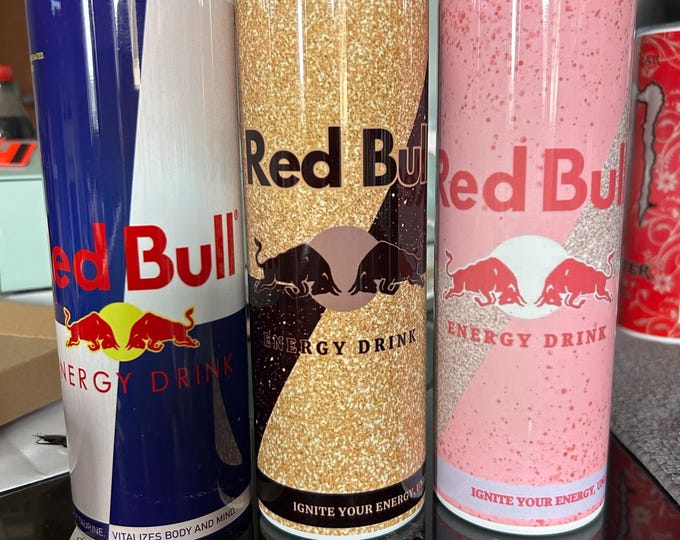 Personalised Red Bull Inspired 20oz Insulated Stainless Steel Tumbler ...