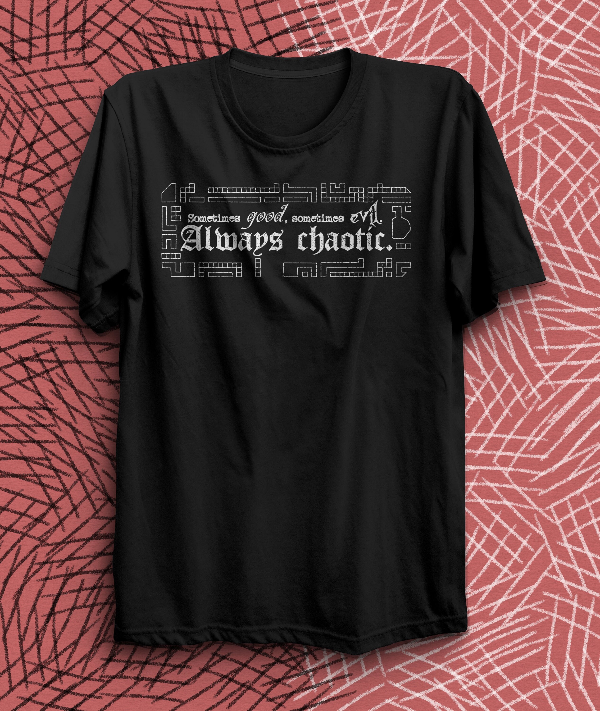 Always Chaotic Shirt, Dnd Dungeon Alignment Shirt, Dungeons and Dragons ...