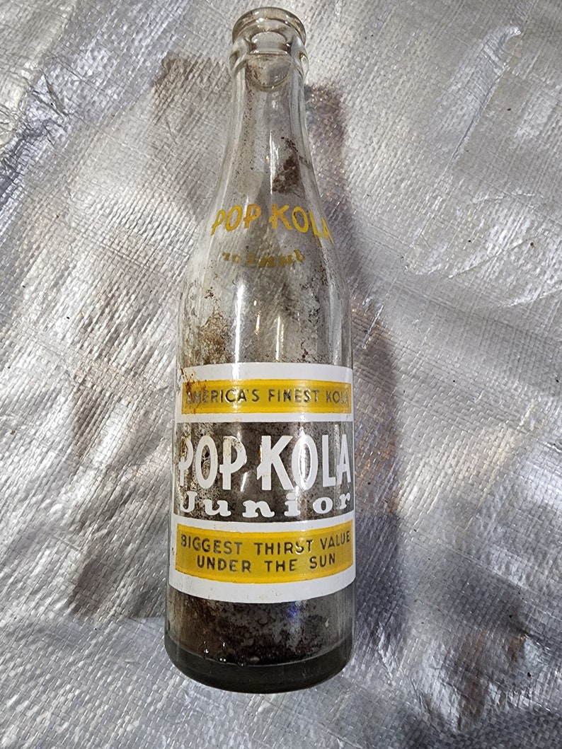 1960's Pop Kola Antique Soda Bottle - Etsy