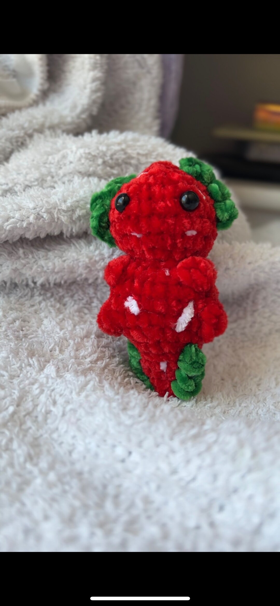 Strawberry Axolotl - Etsy
