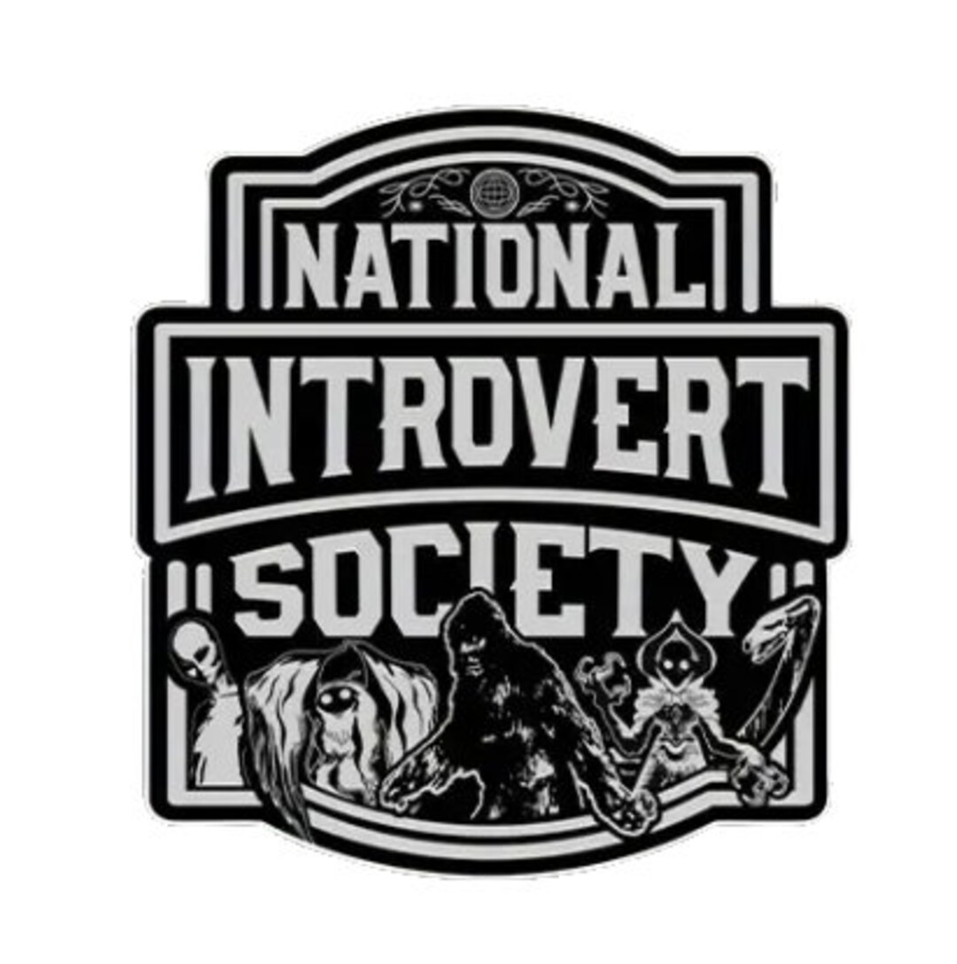 Cryptid Decal National Introvert Society - Etsy