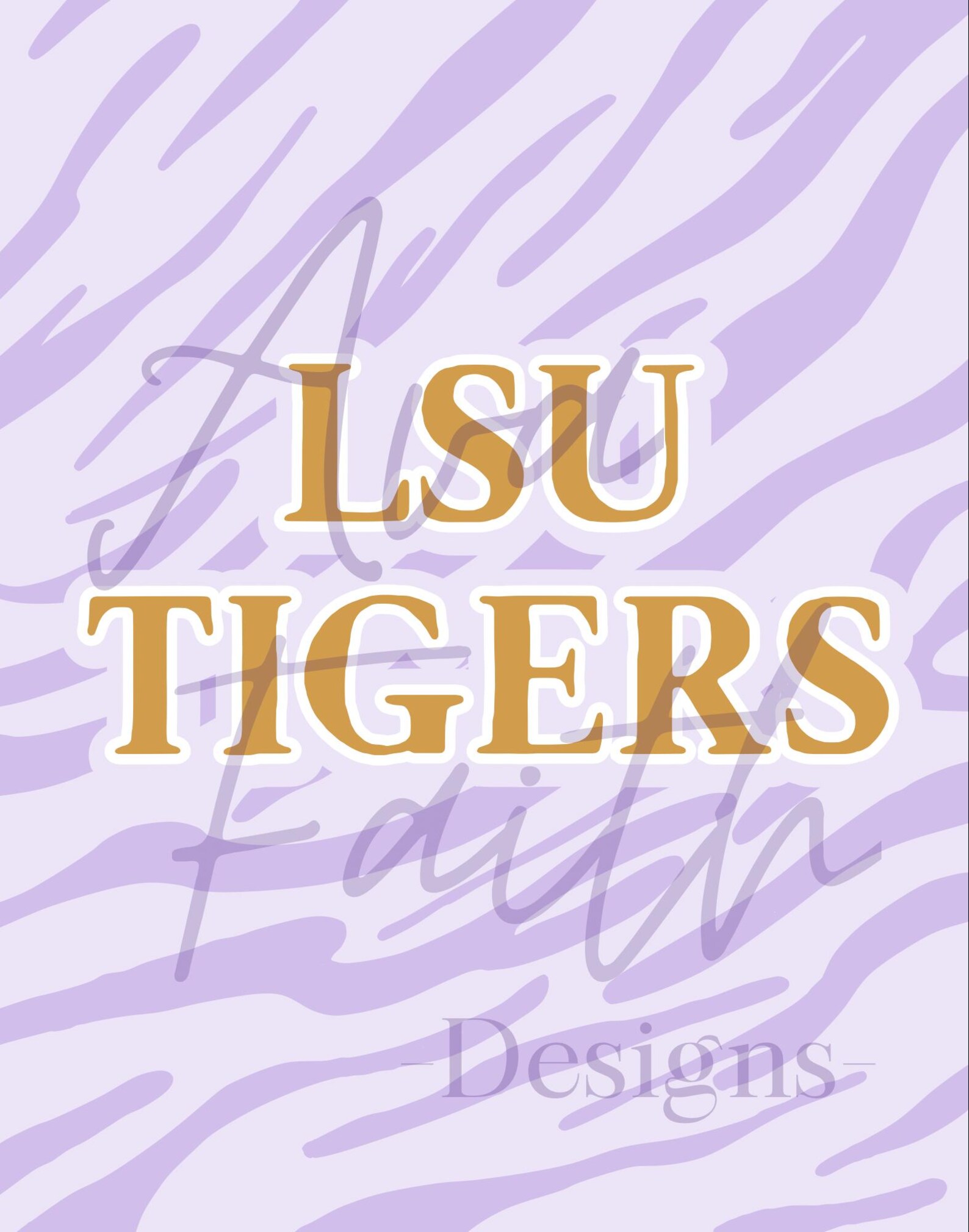 LSU Digital Prints | Dorm Decor | Digital Prints | Purple and Gold Dorm ...