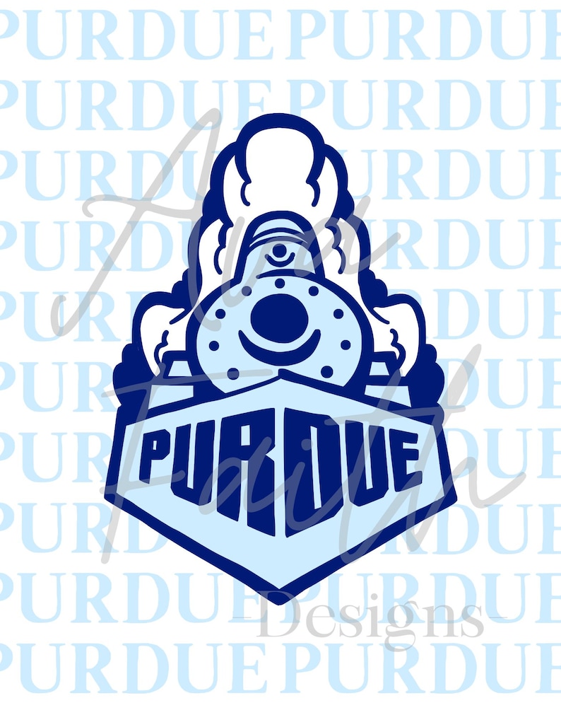 Blue and White Purdue University Digital Prints | Dorm Decor | Digital ...