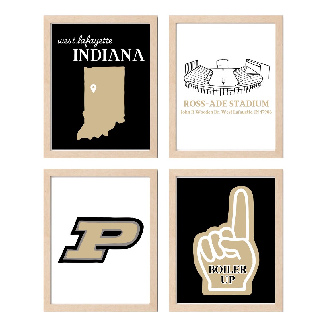 Classic Purdue University Digital Prints | Dorm Decor | Digital Prints ...