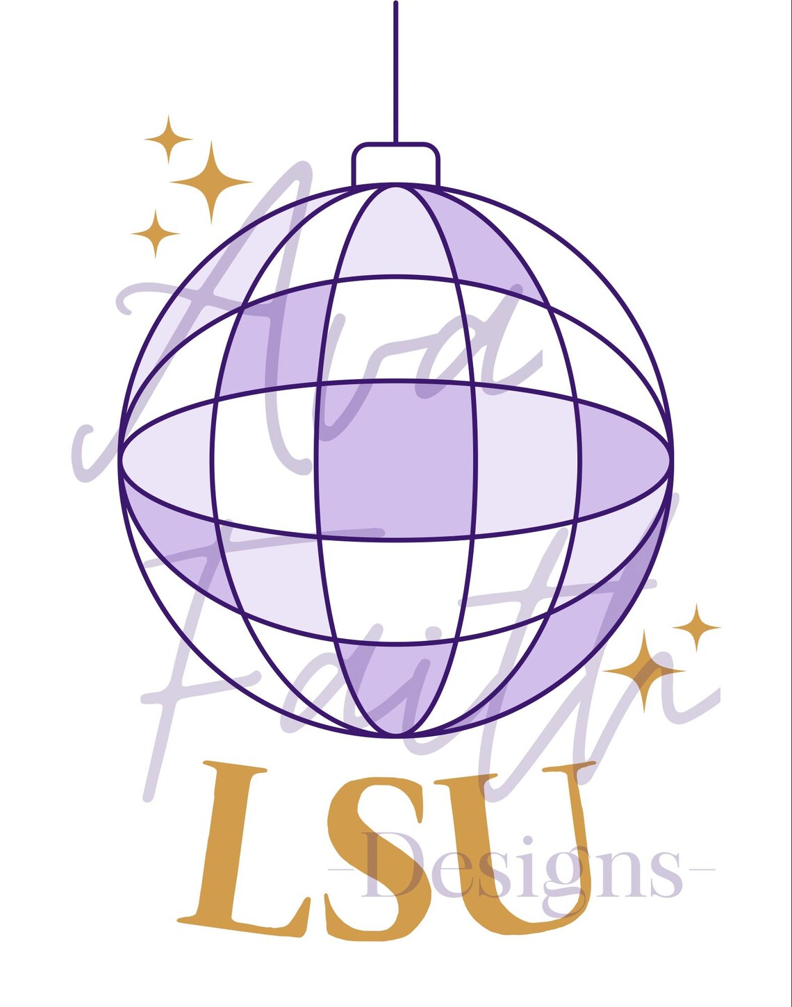 LSU Digital Prints | Dorm Decor | Digital Prints | Purple and Gold Dorm ...