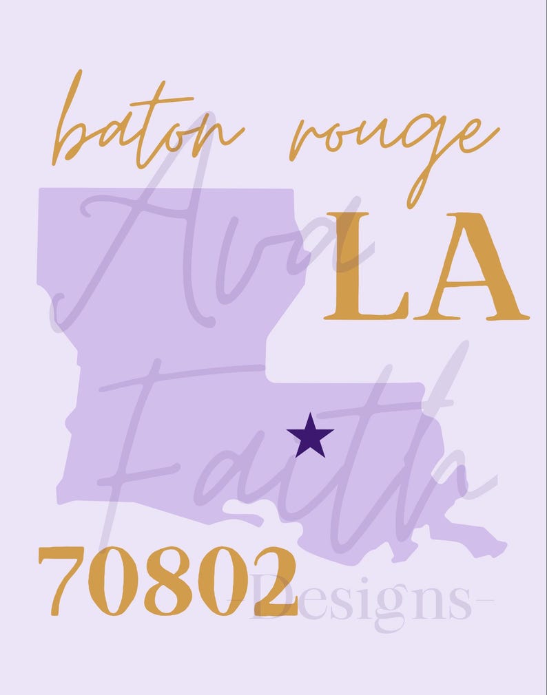 LSU Digital Prints | Dorm Decor | Digital Prints | Purple and Gold Dorm ...