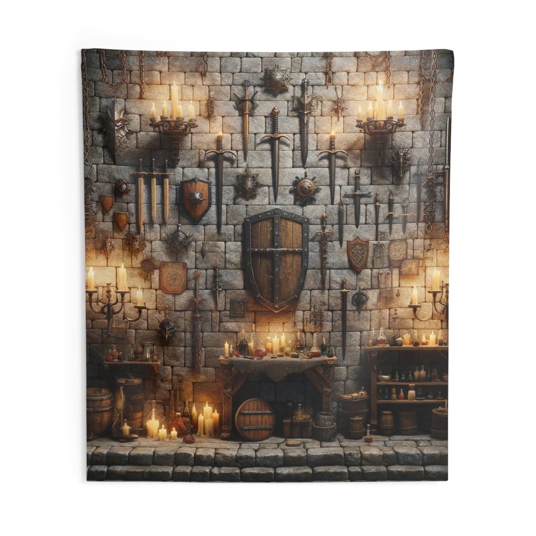 Castle Wall, Fantasy indoor Wall Tapestries - Etsy