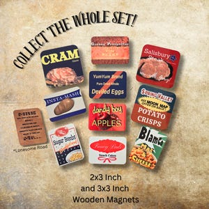 Fallout 3/fallout New Vegas-pre War Food-fridge Magnets- - Etsy