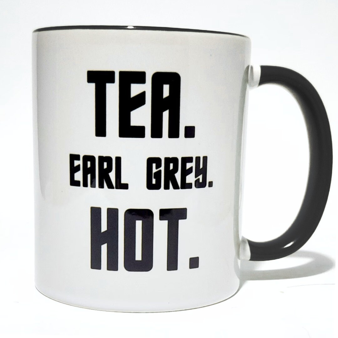 Star Trek Earl Grey Coffee Mug Ceramic Black - Etsy