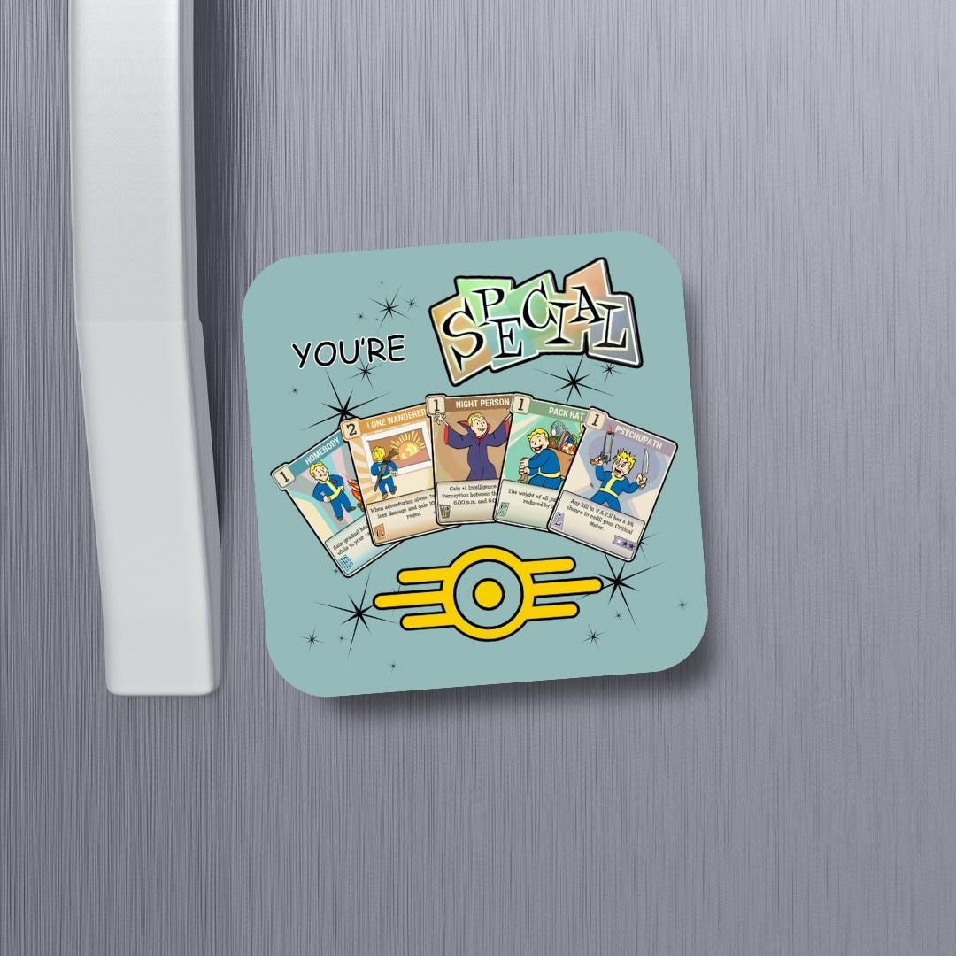 Fallout-perk Cards-you're S.p.e.c.i.a.l-personalized Perk Card-3x3 ...