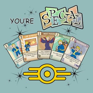 Fallout-perk Cards-you're S.p.e.c.i.a.l-personalized Perk Card-3x3 ...