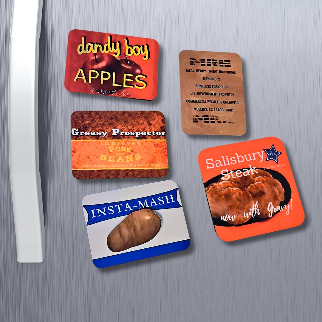 Fallout 3/fallout New Vegas-pre War Food-fridge Magnets - Etsy