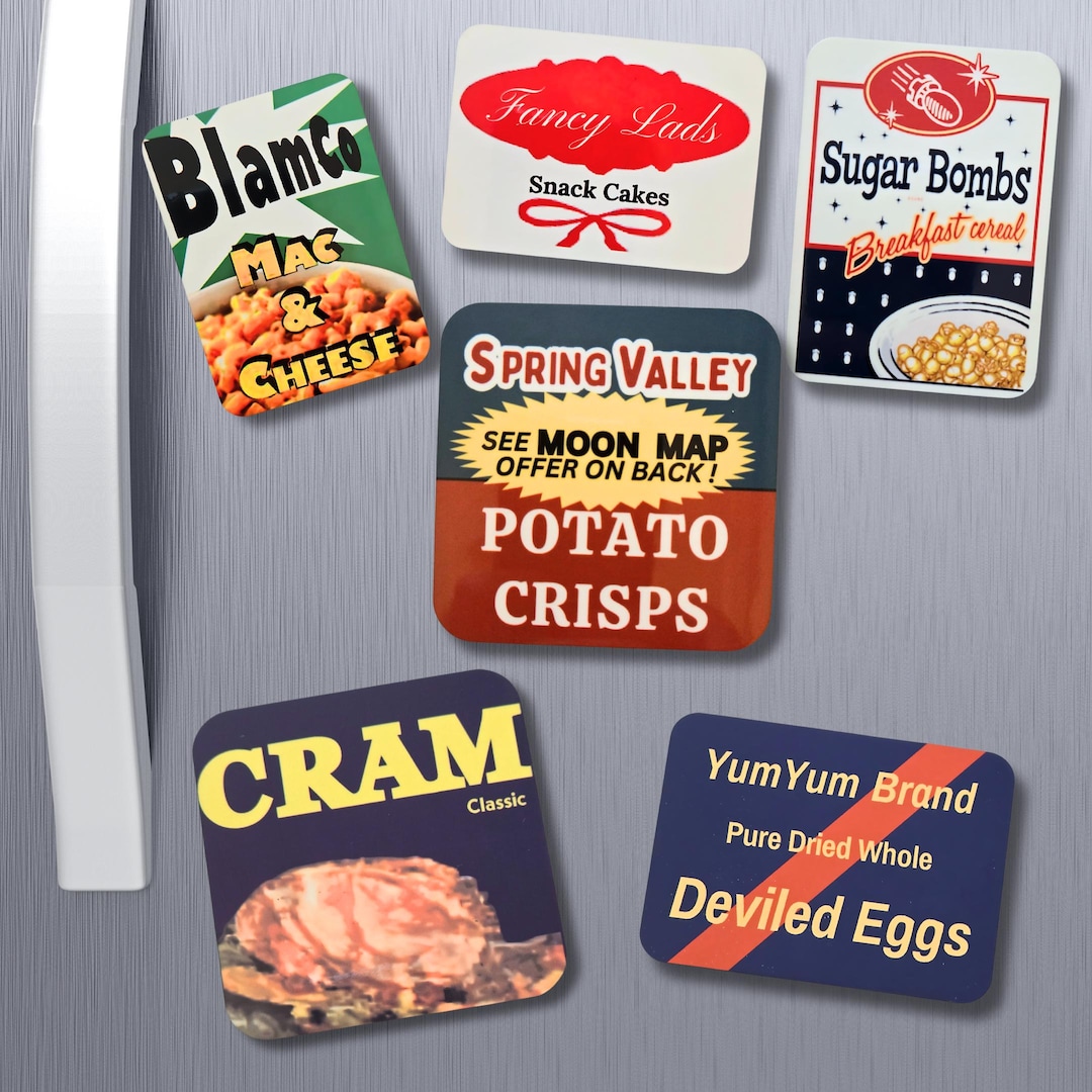 Fallout 3/fallout New Vegas-pre War Food-fridge Magnets- - Etsy
