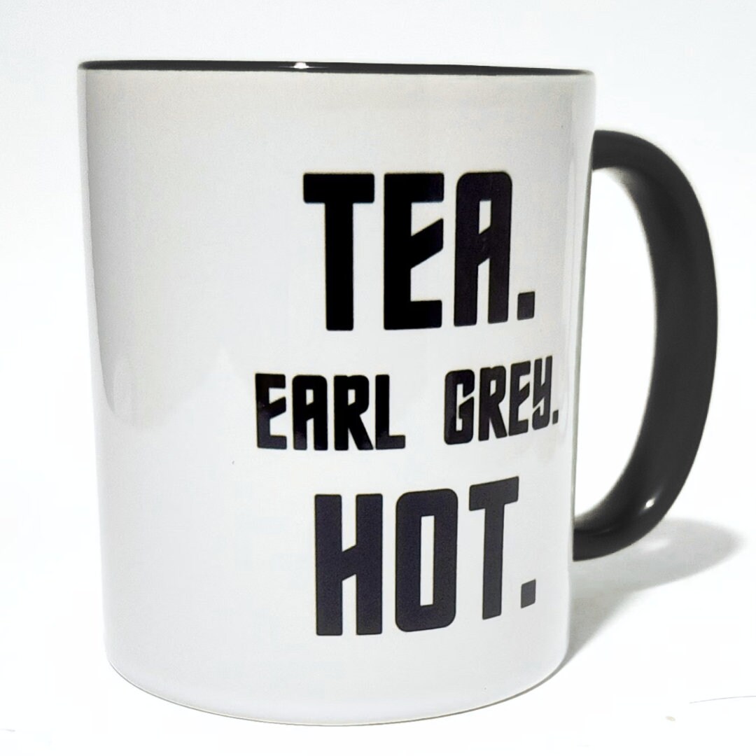 Star Trek Earl Grey Coffee Mug Ceramic Black - Etsy