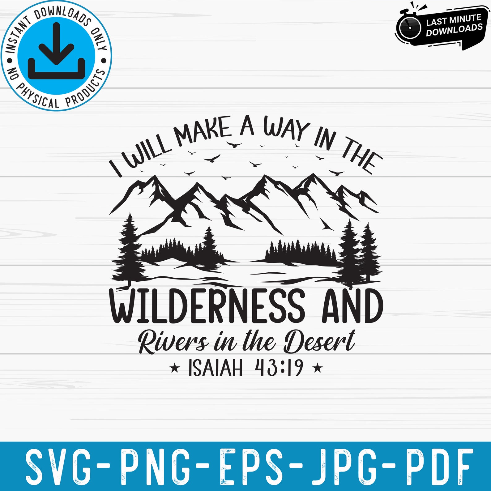 I Will Make A Way in the Wilderness SVG, Inspirational Svg, Christian ...