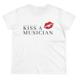 Support the Arts Kiss a Musician Graphic Baby Tee - Etsy