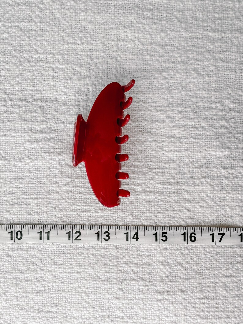 Red Hair Clip, Vintage Hair Clip, Red Hair Accessories, 80's Lover Gift ...