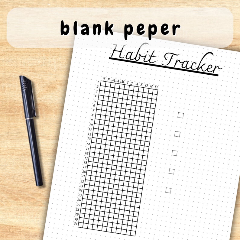 Habit Tracker Printable-habit A5 Journal | Goal Setting Chart-monthly ...