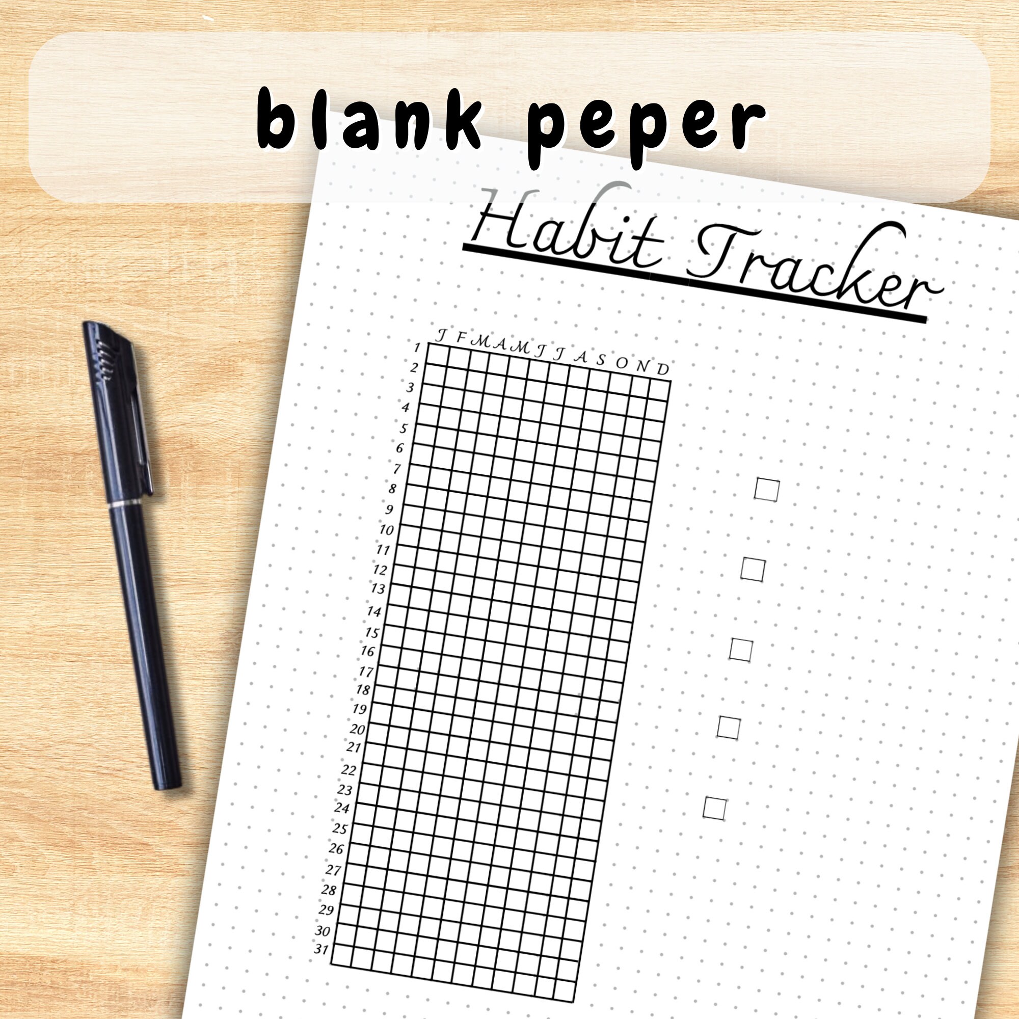 Habit Tracker Printable-habit A5 Journal | Goal Setting Chart-monthly ...