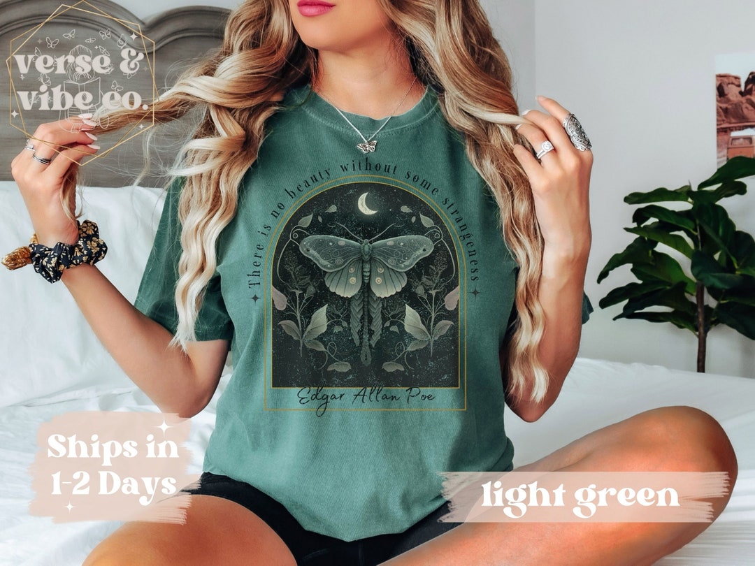Edgar Allen Poe Shirt, Poetry Lover Gift Dark Academia Bookish Gift ...