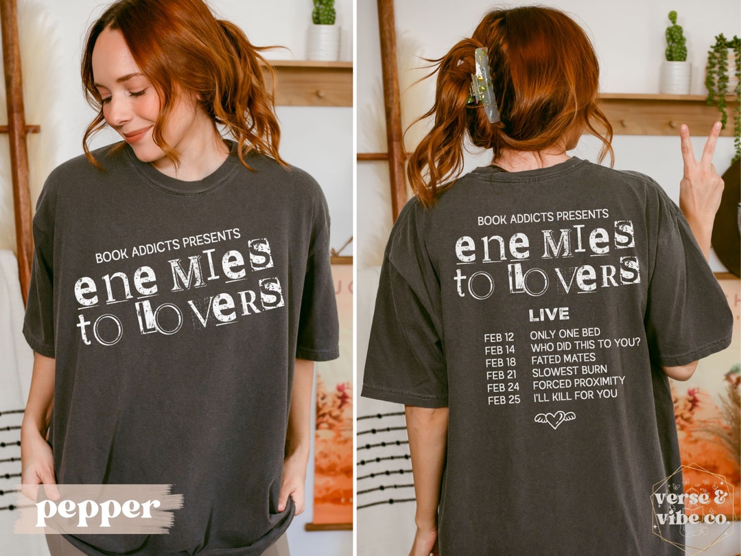 Enemies to Lovers Shirt Book Tropes T-shirt Bookish Morally Grey ...