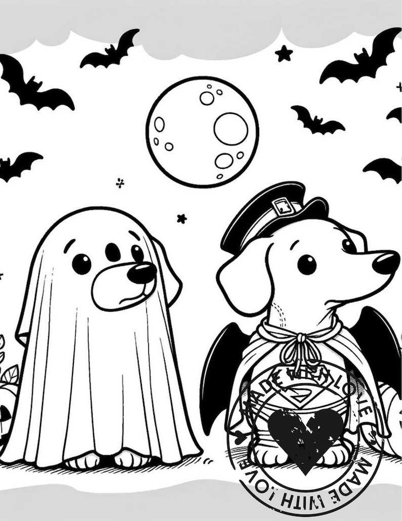 Dachshund Coloring Pages - Instant Download - Etsy