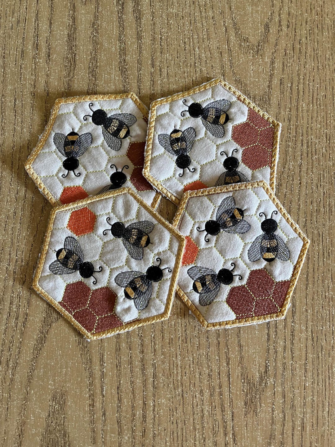 Handmade Bee Mug Rugs, Bee Hives, Coffee or Tea - Etsy