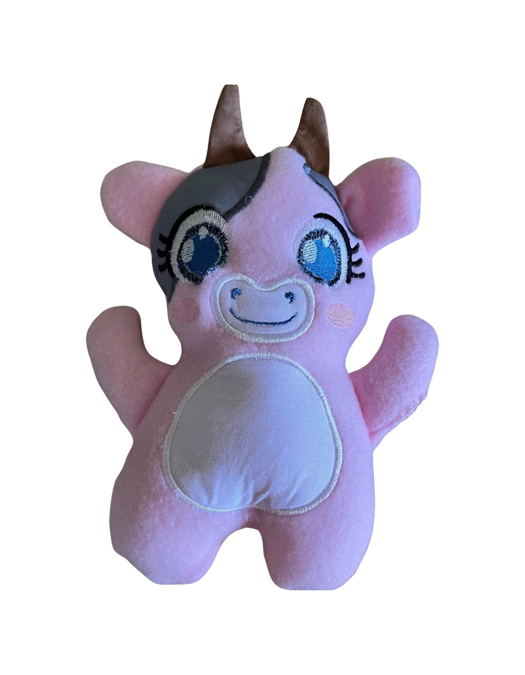 Plush Cow Toy, Plush, Cow, Soft Plush, Embroidered Plush Cow, Ith, Pink ...
