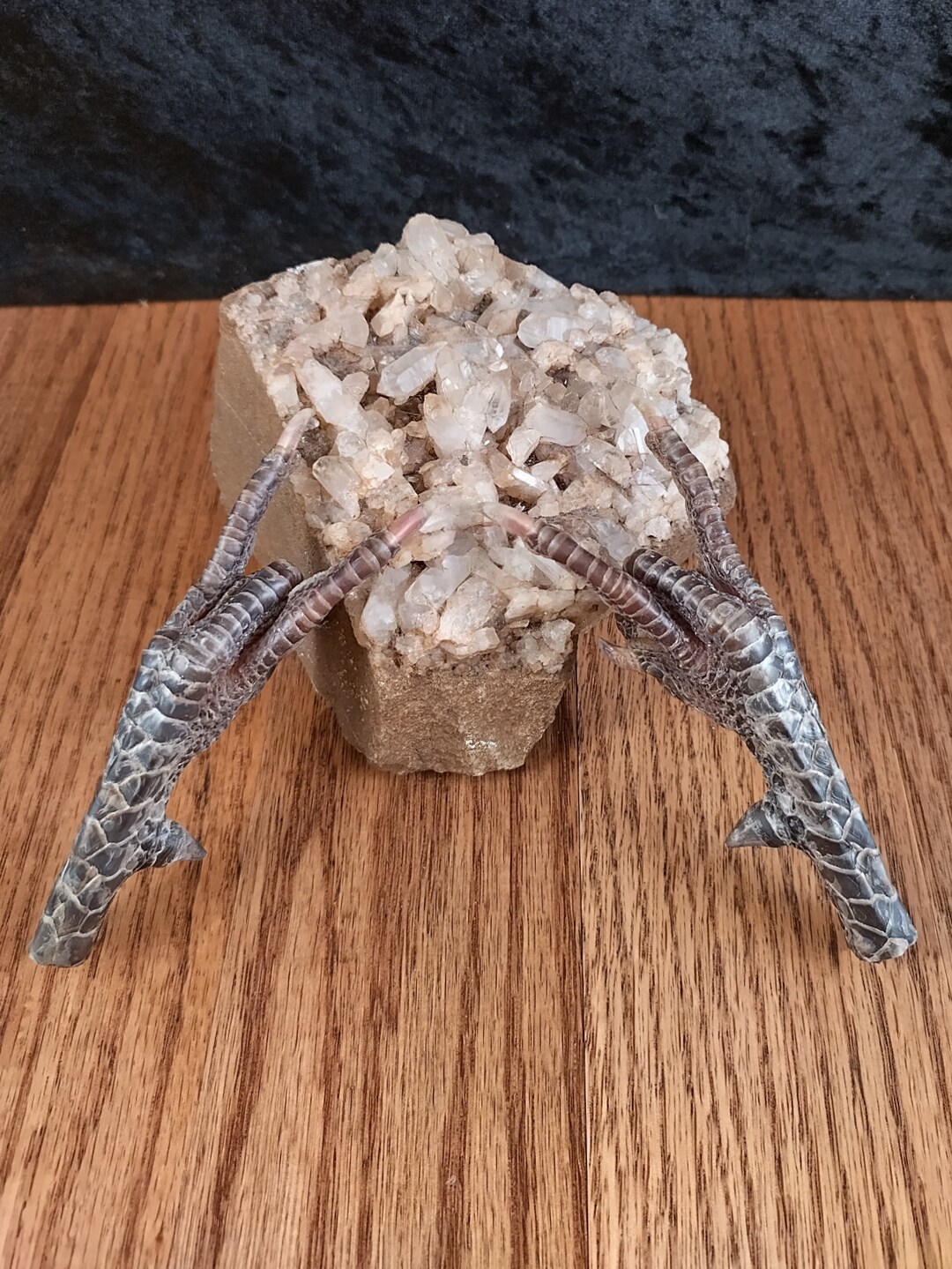 Gray Chicken Foot Charm | Rock and Roll Sign, Throwing Horns - Etsy