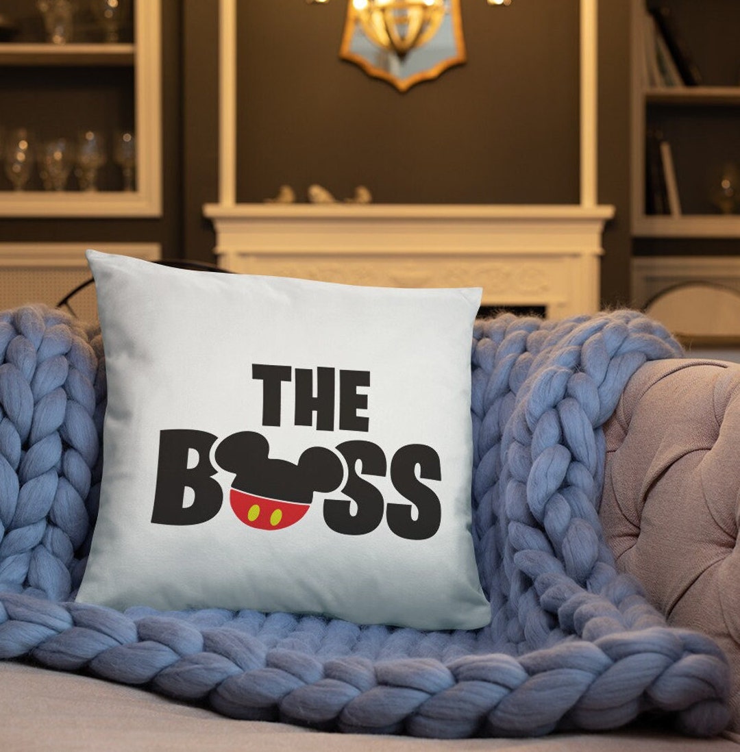 The Boss Mickey Mouse Basic Pillow Disney Home Decor Cartoon Cushion ...