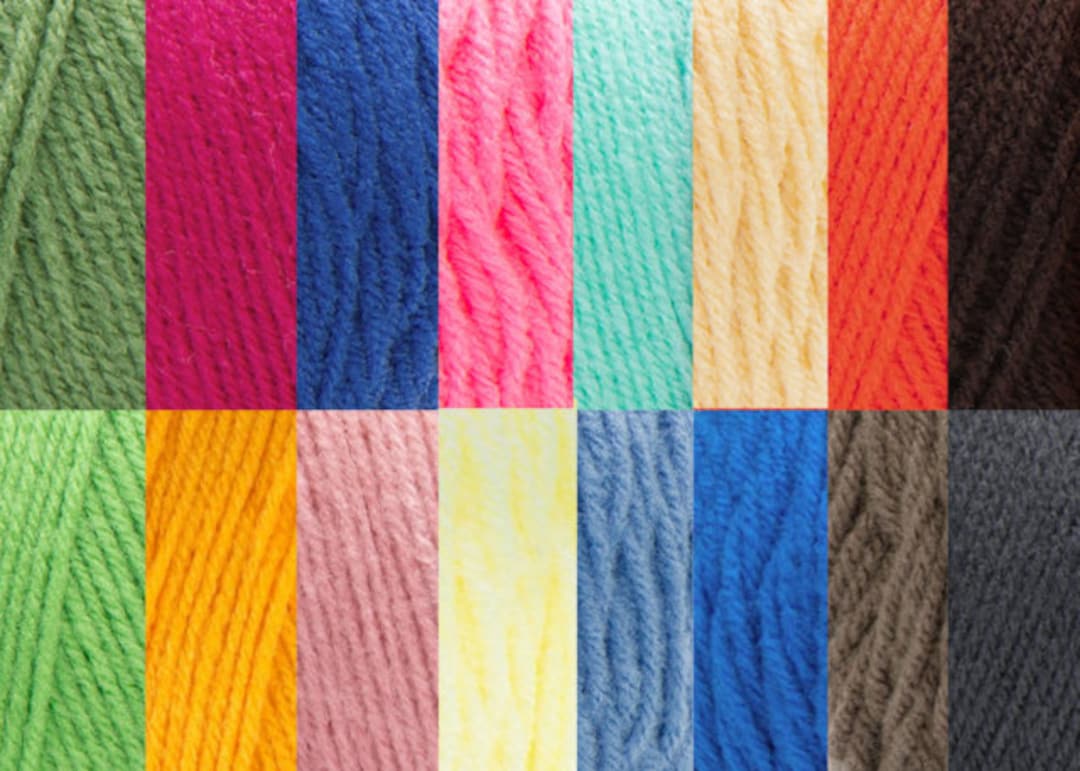 Red Heart Super Saver Yarn Solid Colors All Colours CHOOSE - Etsy