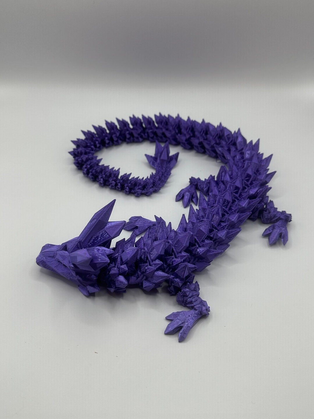 Crystal Dragon 3D Print Purple Color - Etsy