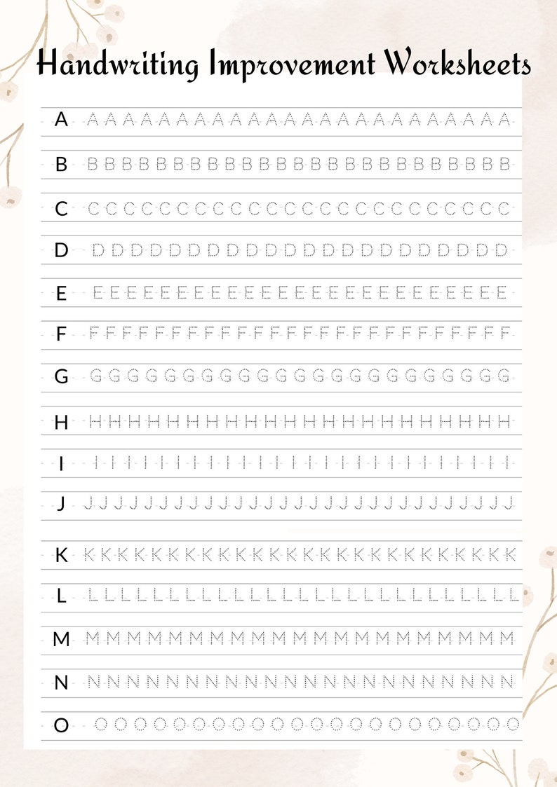 Handwriting Practice Worksheets, Improve Handwriting for Kids and ...